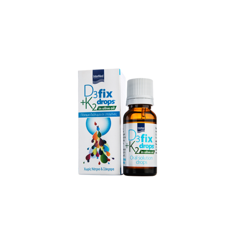 Intermed D3 fix drops & K2 in olive oil - Farmakopoioulis.gr